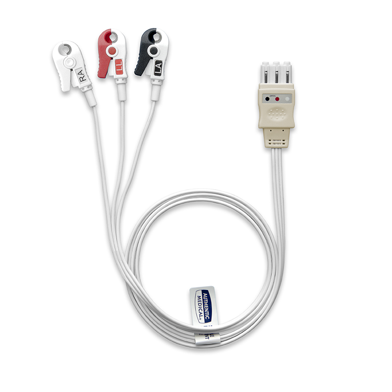 Authentic Medical DLS-PHP3L-4F Single Patient Use 3-Lead ECG Leadwire ...