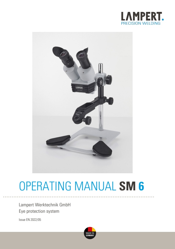 Lampert - Model SM6 - Welding Microscope -Brochure
