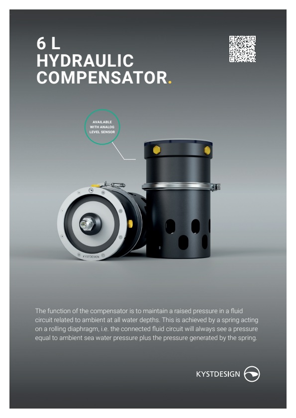 Kystdesign - Model 6L - Hydraulic Compensator for Fluid Circuit ...