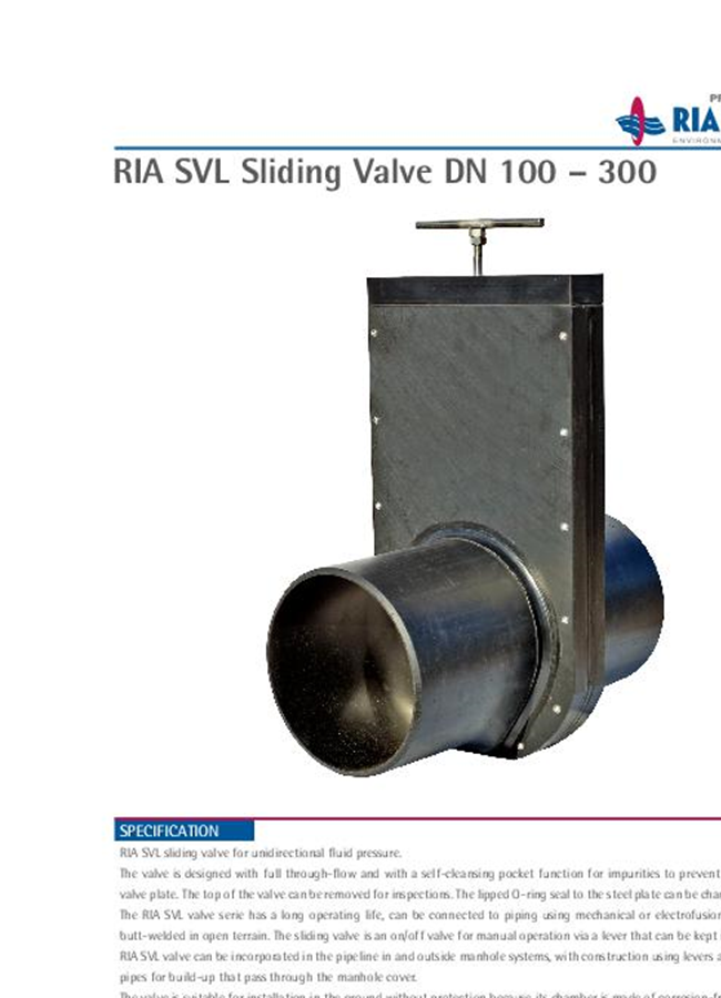 Wapro - Model WaStop - Inline Check Valve - Brochure