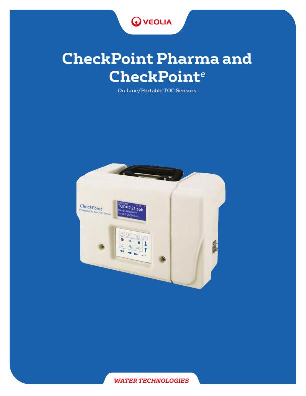 Sievers CheckPoint - Portable / On-Line TOC Sensors - Brochure