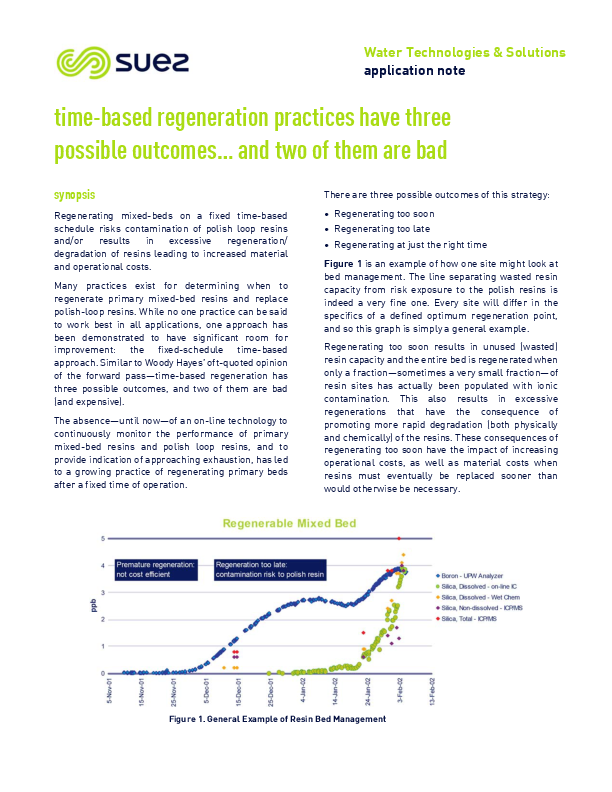 SUEZ - Model UPW - Sievers Boron Analyzer Brochure