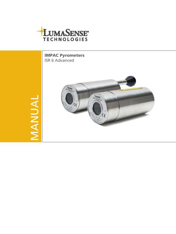 Impac - Model ISR 6 Advanced Series - Pyrometer - Manual