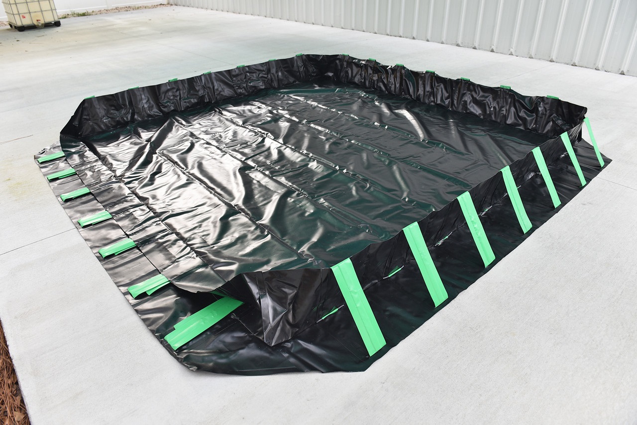 Ultratech UT-8681 10' x 30' x 12 Inch - Compact Spill Containment Berm