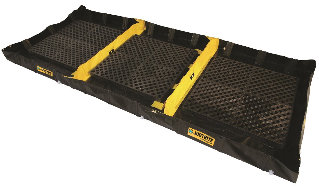 Justrite Decon QuickBerm JR-28572 6`W X 16`L X 8 Inch H -3-Zone ...