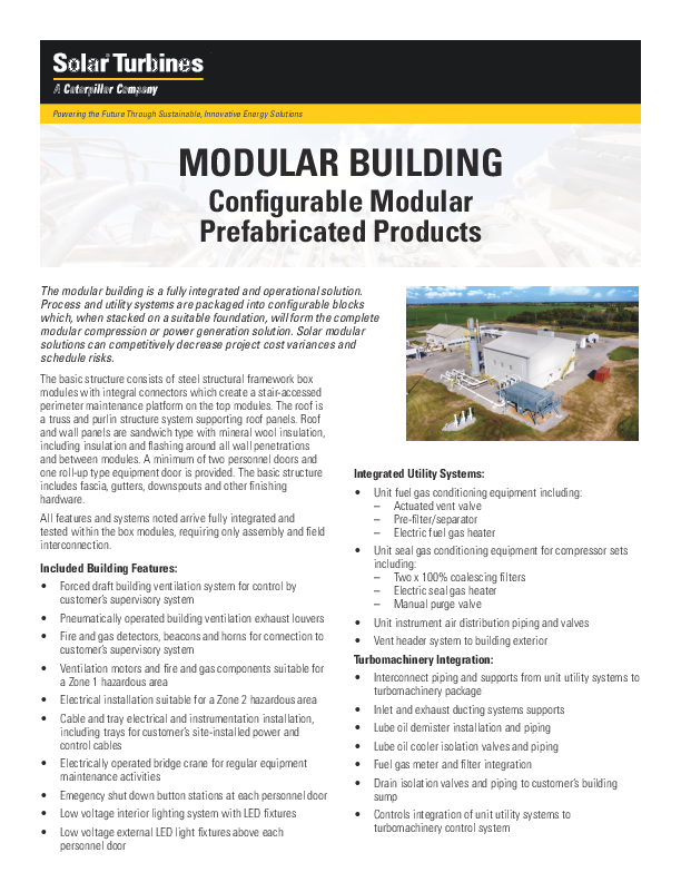 Modular Building- Configurable Modular Prefabricated Products - Brochure