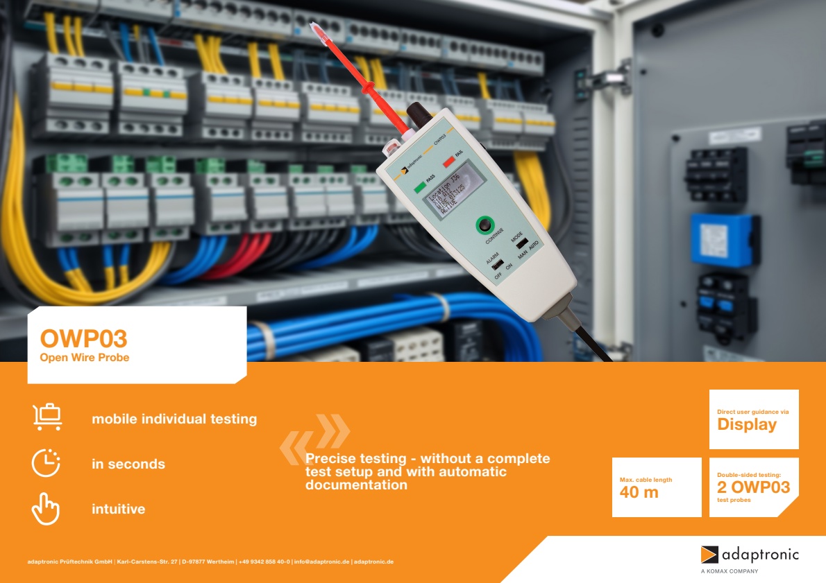 Komax - Model OWP03 - Open Wire Test Probe - Brochure