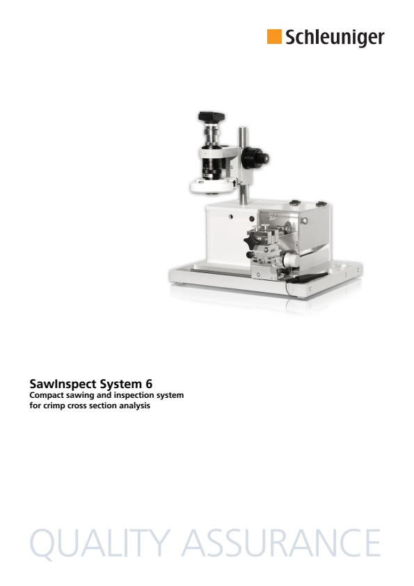 Schleuniger SawInspect - Model 6 - Compact Sawing and Inspection System ...