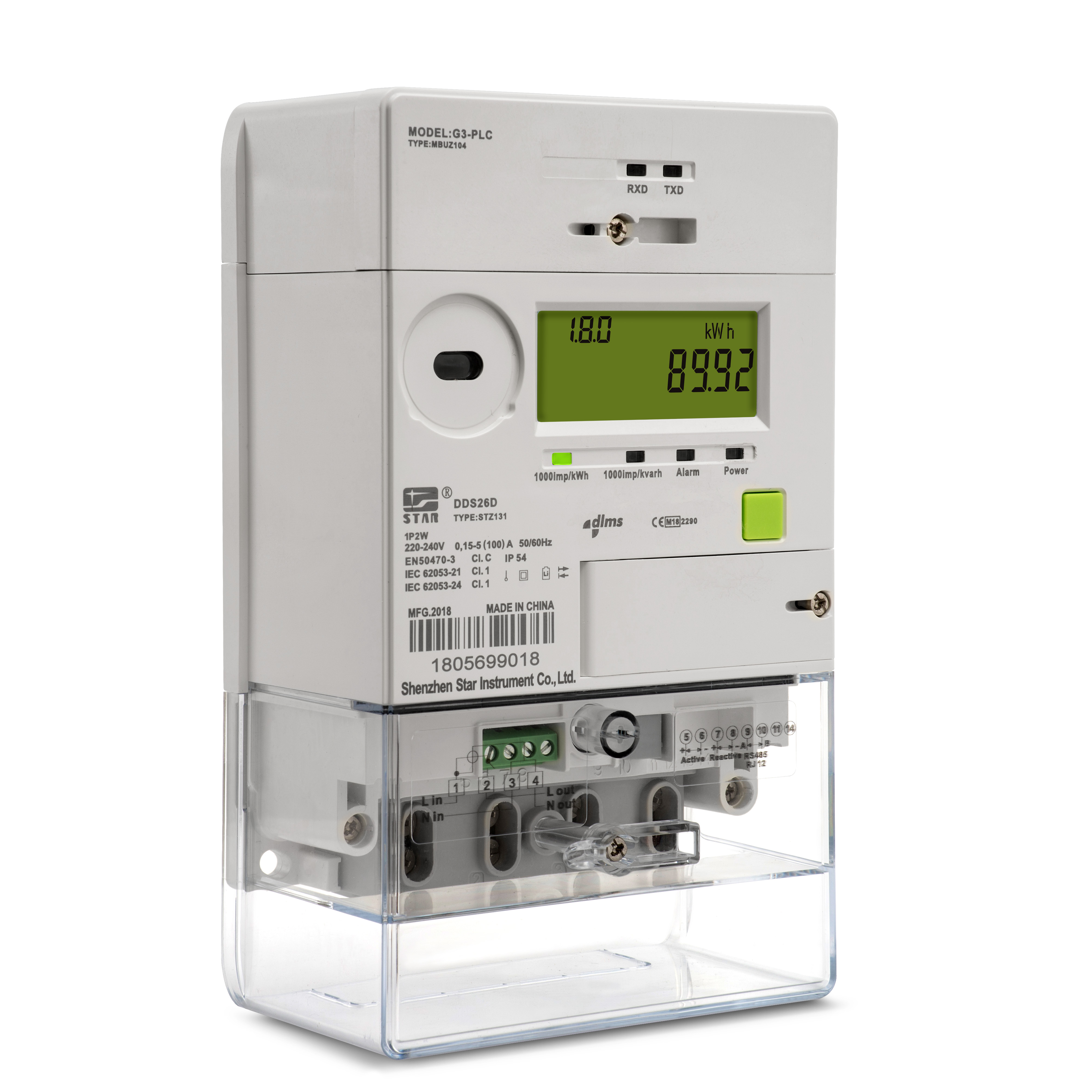 Star STZ131 (DDS26D) Single-Phase Smart Meter
