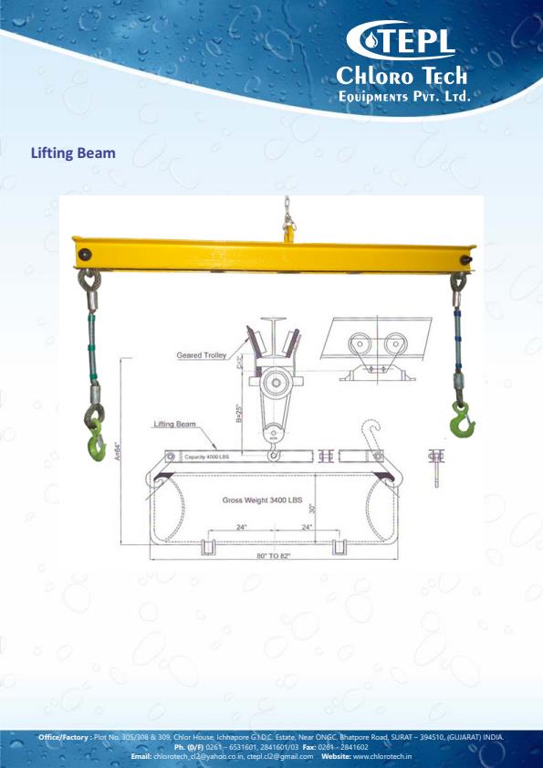 Chloro Tech - Lifting Beam for CL2 Tonner - Brochure