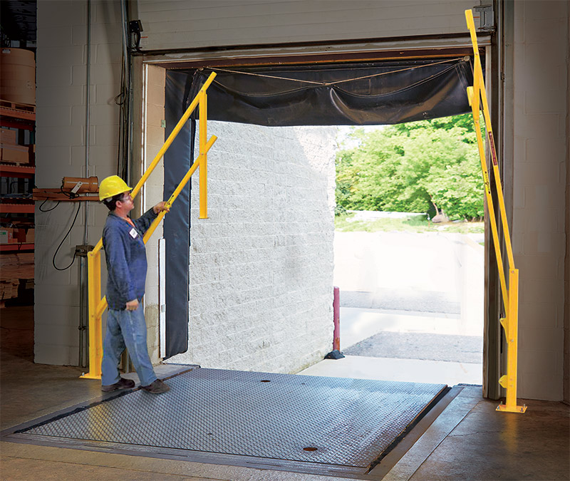 FabEnCo DVG Series Dual Vertical Lift Loading Dock Gates