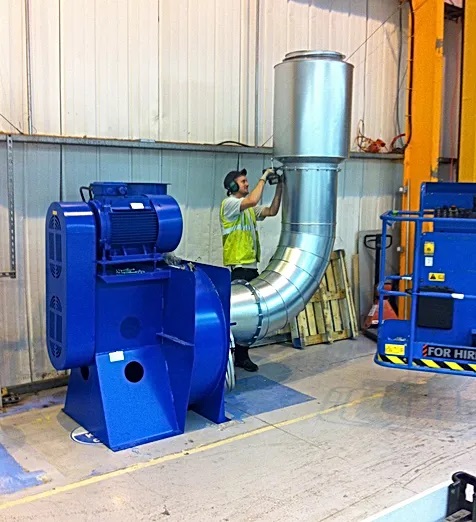 Airmec Industrial Cutter and Conveyor Fans for Waste Materials