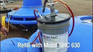 Komline Blue Frog Hybrid Aerator for Wastewater Treatment Lagoons