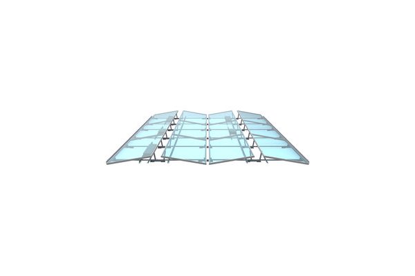clawFR 10 Degree Dual Tilt Flat Roof Racking