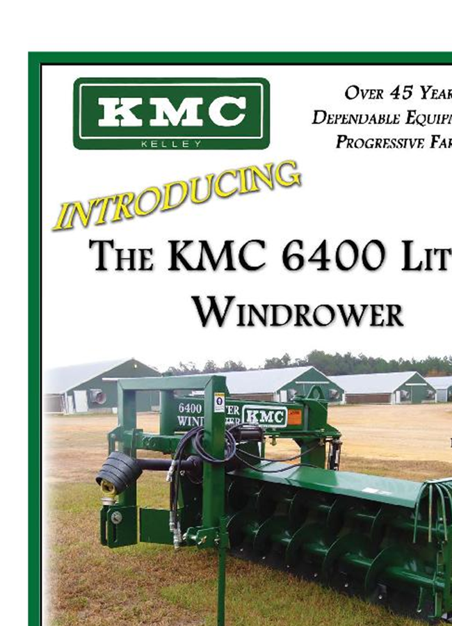 KMC - 4200 - Poultry House Cleanout Machines Brochure
