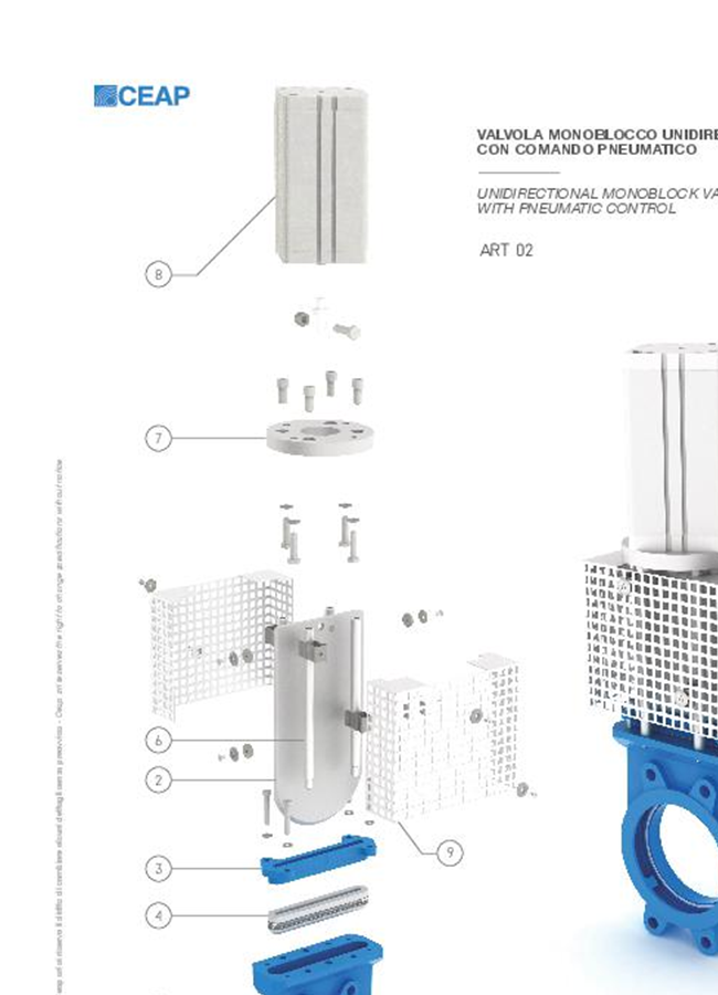 CEAP - Unidirectional Monoblock Valve With Pneumatic Control - Brochure