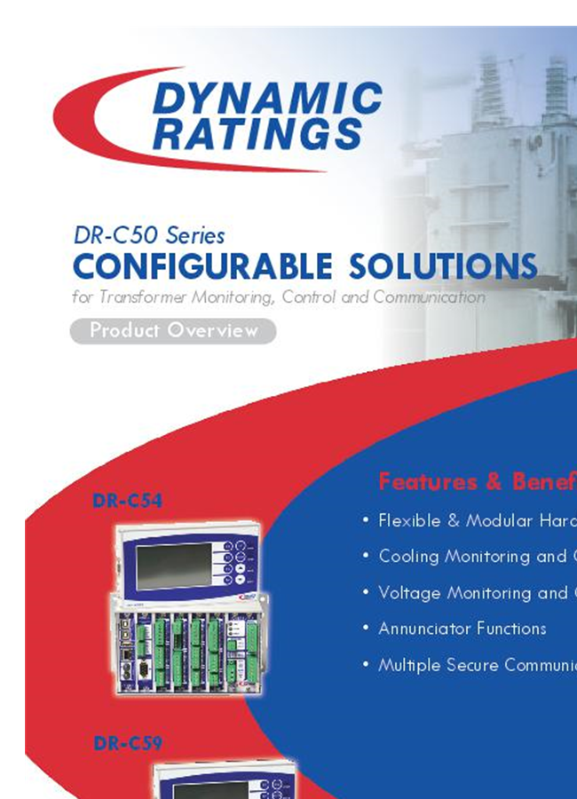 Dynamic Ratings - Model C50 - Customer Configurable Monitor - Brochure