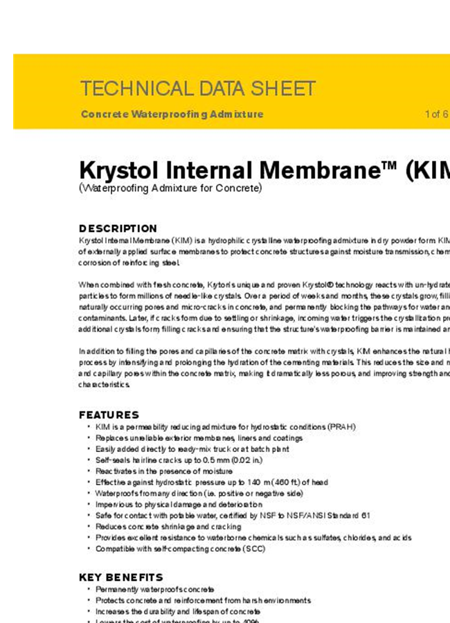 Kryton - Model KIM - Internal Membrane - Brochure