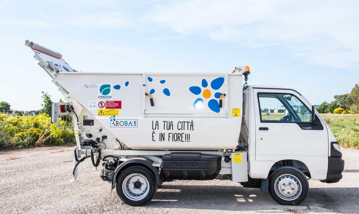 COSECO K1 Small Hydraulic Rear Loading Waste Compactor with Tipping Body