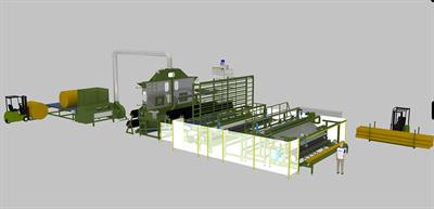 MST Type EMA Erosion Control Blanket Machine