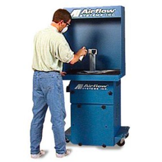 Lev-Co 08-002 85``H x 43``W OR 49"H x 42"W Portable Paint Booth