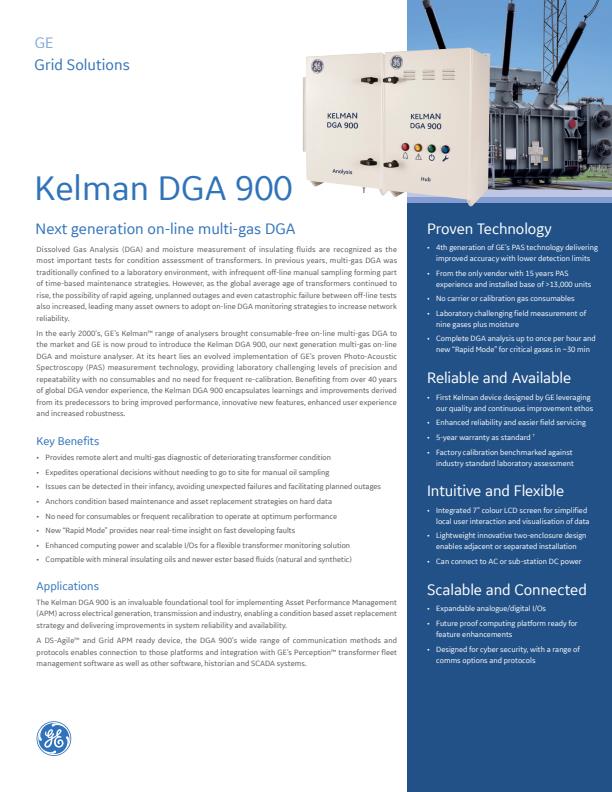 Kelman DGA 900 - Brochure