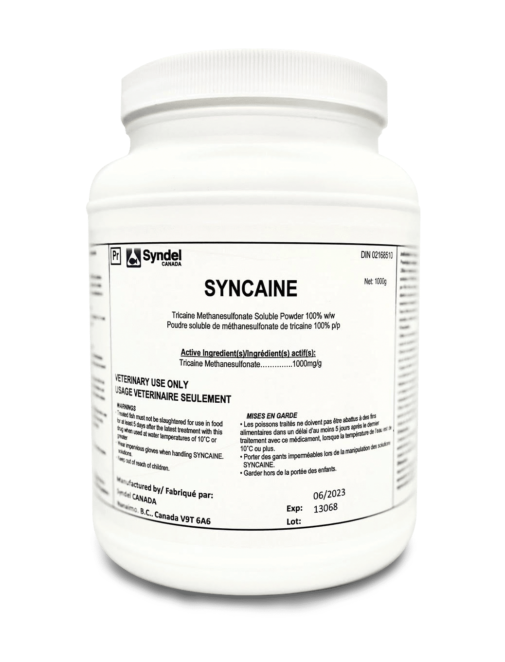Syndel Tricaine-S/Syncaine Fish Anesthetic Gram Calculator