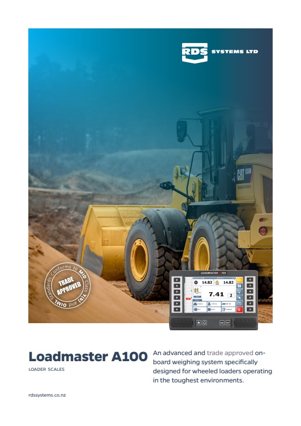 RDS - Model Loadmaster Alpha 100 - Loader Scales - Brochure