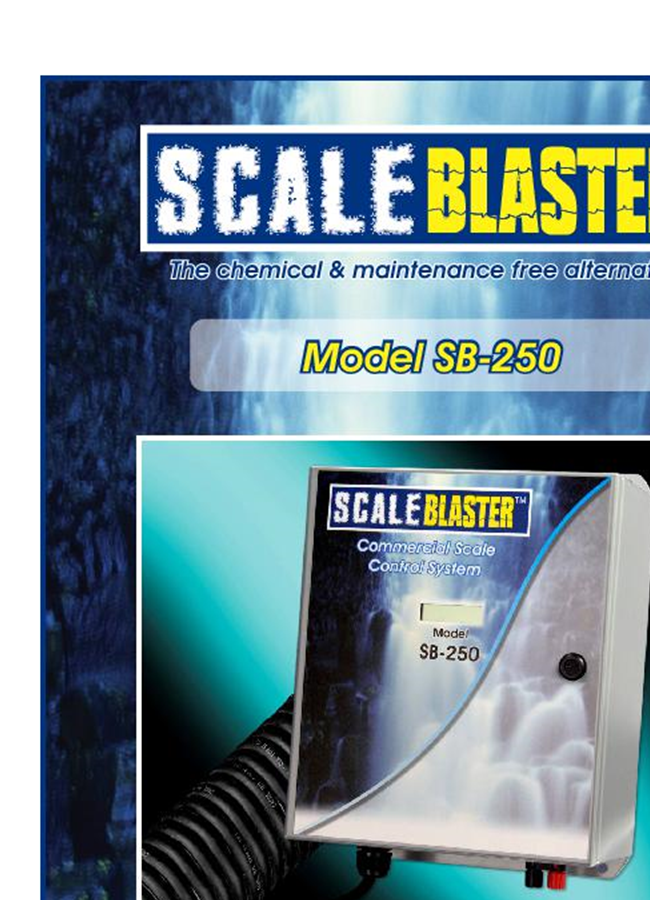 ScaleBlaster - Commercial Water Conditioner - Brochure
