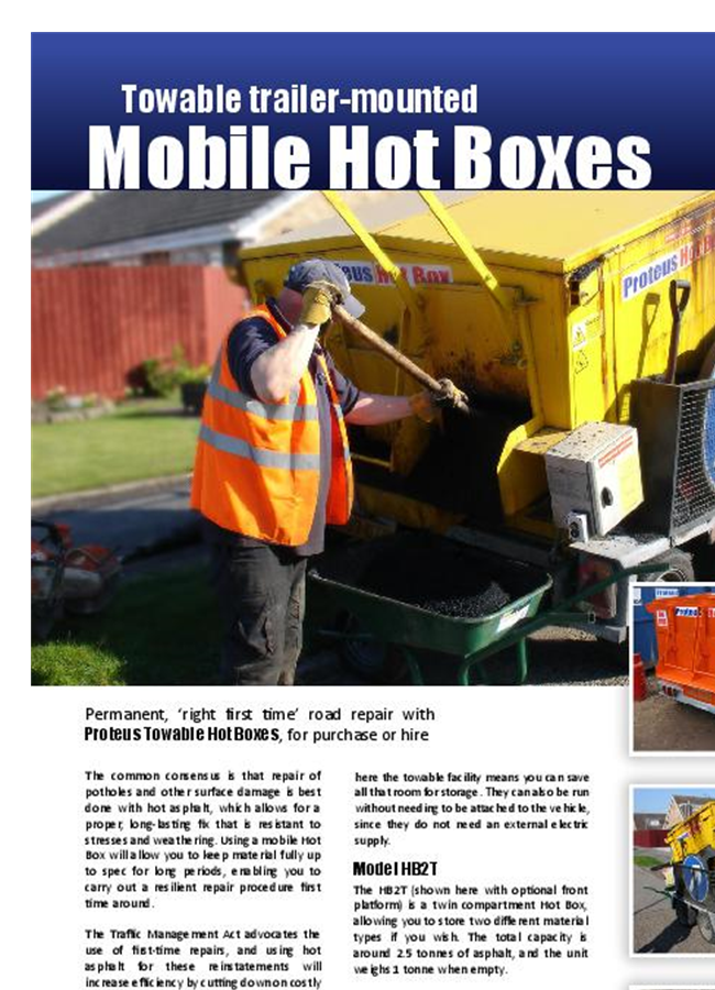 Proteus - Micro Asphalt Hot Box- Brochure