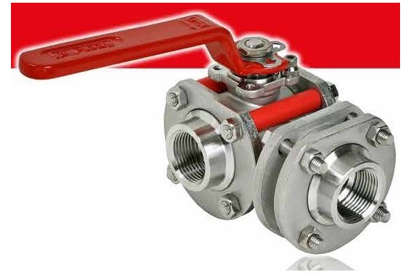 MECA-INOX PS4 / PY4 - 3VTH / 3 VLH 3 Way Ball Valve Divertor
