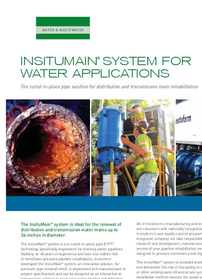 Insituform - Cured-in-Place Pipe (CIPP) Brochure