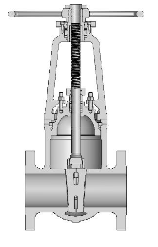 Chemar PN40, PN100 DN50-DN500 Medium Pressure Gate Valve