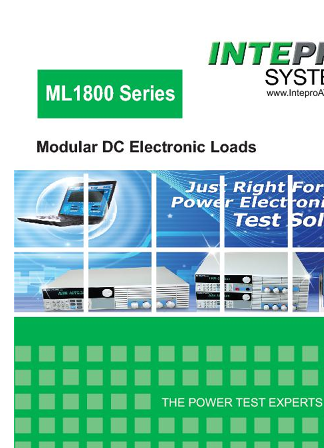 Intepro - Model ML 1800 Series - Modular Configured Electronic DC Load ...