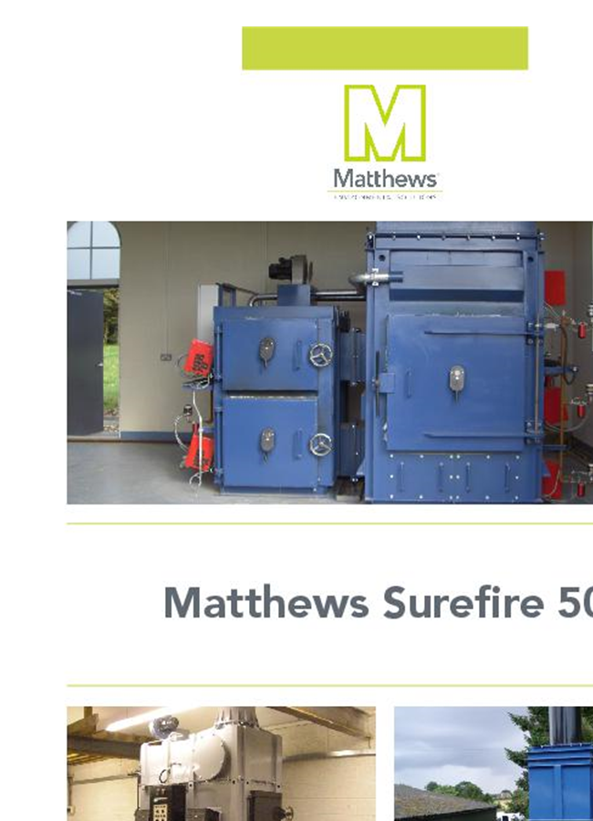 Surefire - Model SF-50 - Fixed Hearth Waste Incinerator - Brochure