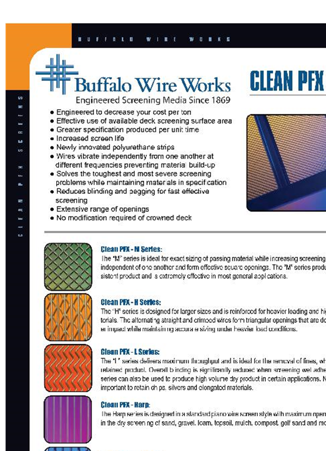 PFX Self Cleaning Modular Panels - Brochure