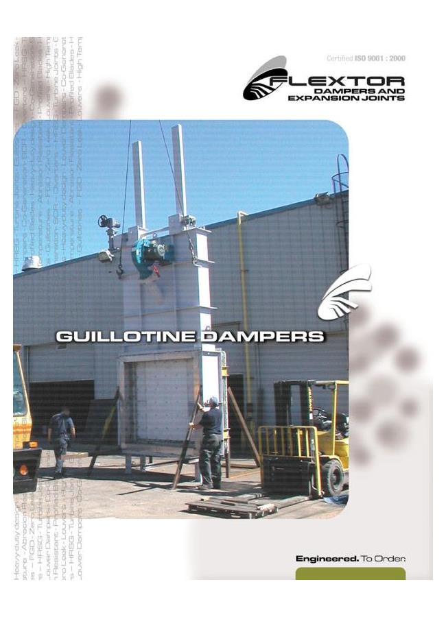 CECO Effox-Flextor - Guillotine Slide Gate Dampers - Datasheet