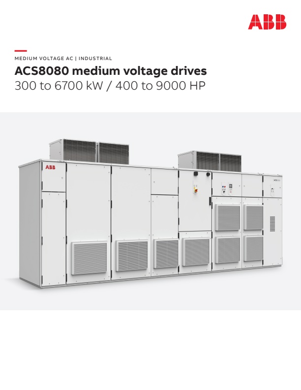 ABB - Model ACS 8080 - Medium Voltage AC Drive - Brochure