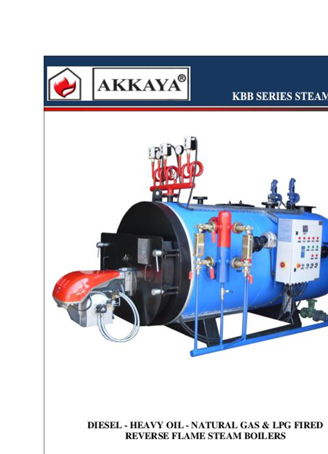 Akkaya - Model KBB Series - Oil/Gas Steam Boiler - Brochure
