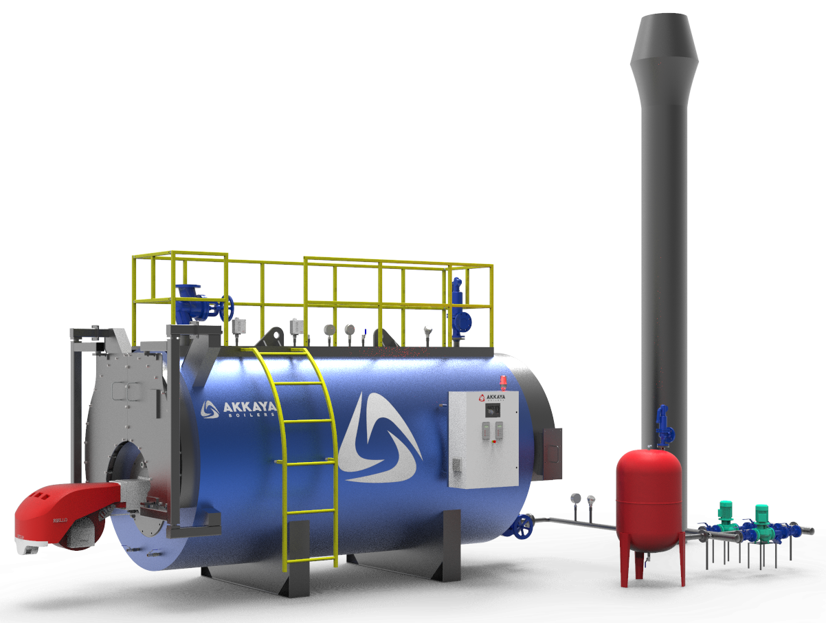 Akkaya SKK Series Oil/Gas Hot Superheated Water Boiler