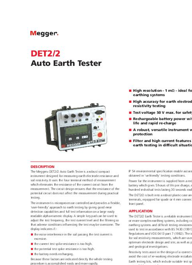 Megger - Model TRAX - Multifunction Transformer and Substation Test ...
