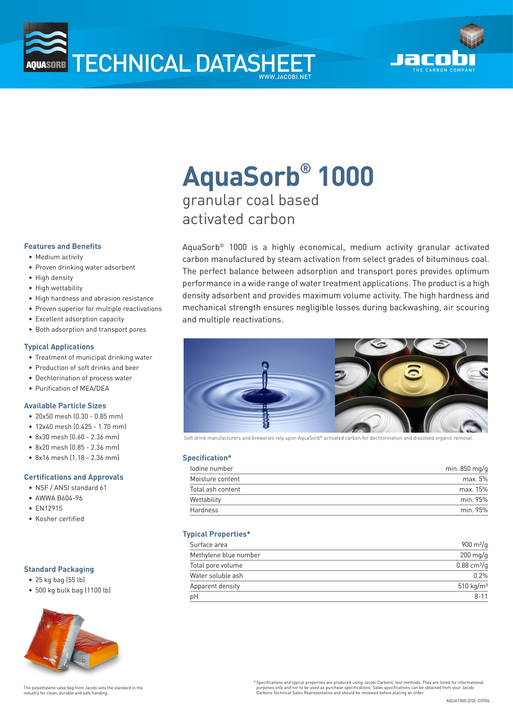 Jacobi - Aquasorb 1000 - Activated Carbon By PT. Aquatech ...