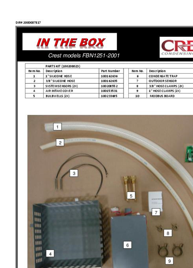 Lochinvar - Model CREST FCB5000L 101 - Condensing Boiler with Hellcat ...