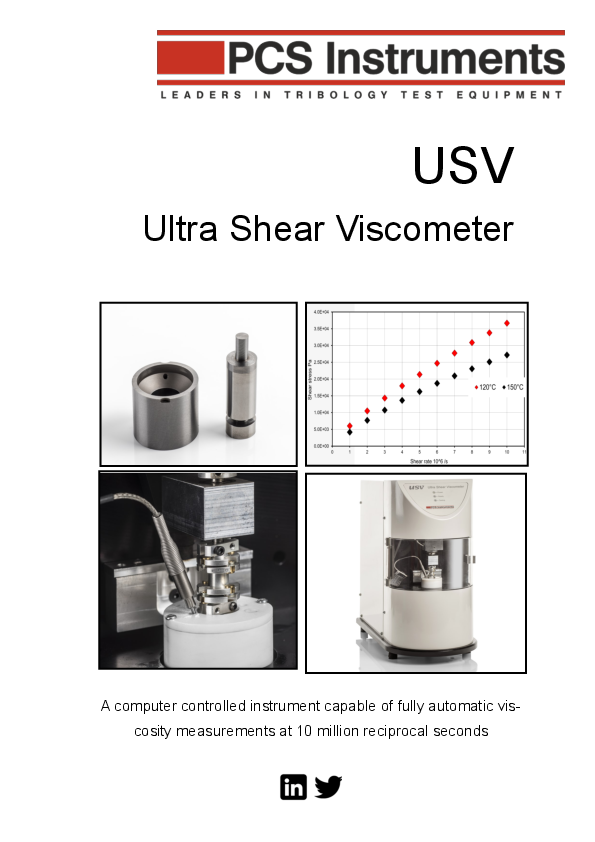 PCS - Ultra Shear Viscometer (USV) Brochure